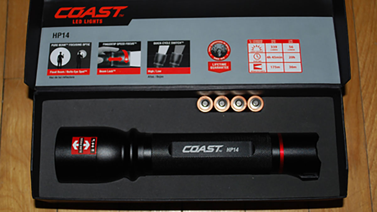 Coast HP 14 LED High Performance Flashlight Review - Prepper Press